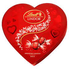 Lindt Lindor Irresistibly Smooth Heart Shape Milk Chocolate 200g ...