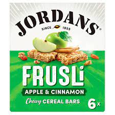 Jordans Frusli 6x Apple 7 Cinnamon Chewy Cereal Bars | Sugar World ...